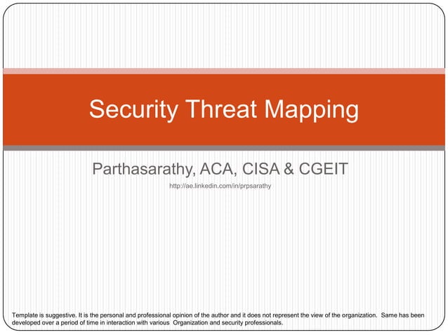 Security Threat Mapping | PPTX | Information and Network Security ...