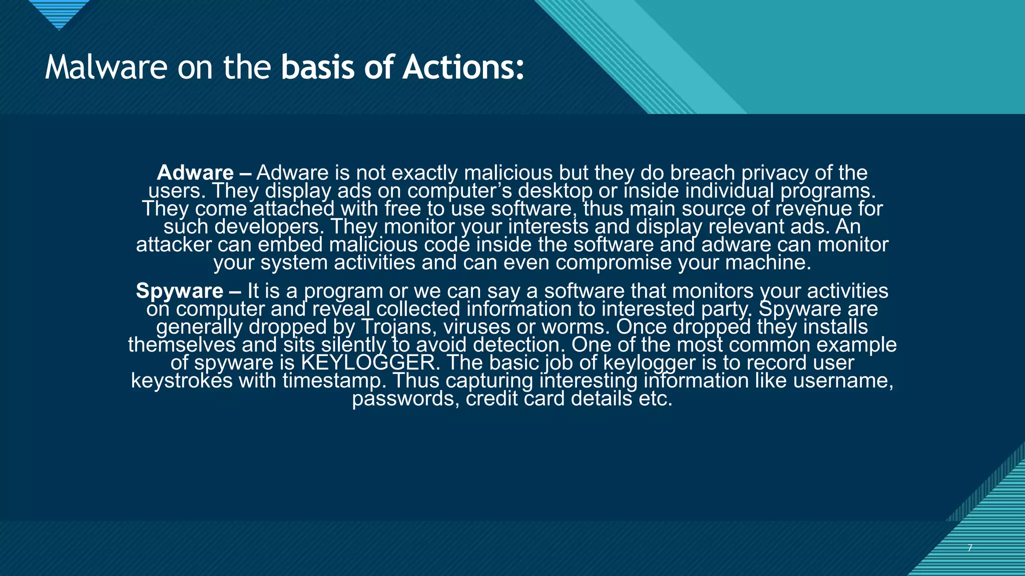 Security threats and attacks in cyber security | PPTX