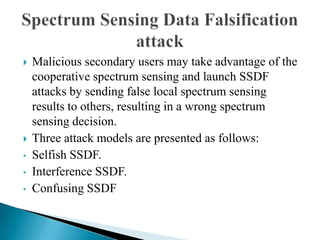 Security threats in cognitive radio | PPT