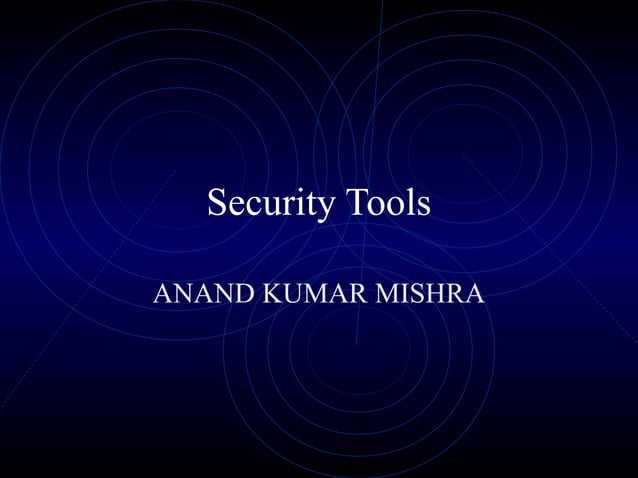 Security tools | PPT