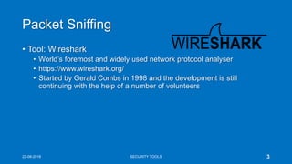 Security tools | PPTX | Computer Networking | Computing