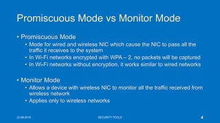 Security tools | PPTX | Computer Networking | Computing