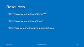 Security tools | PPTX | Computer Networking | Computing
