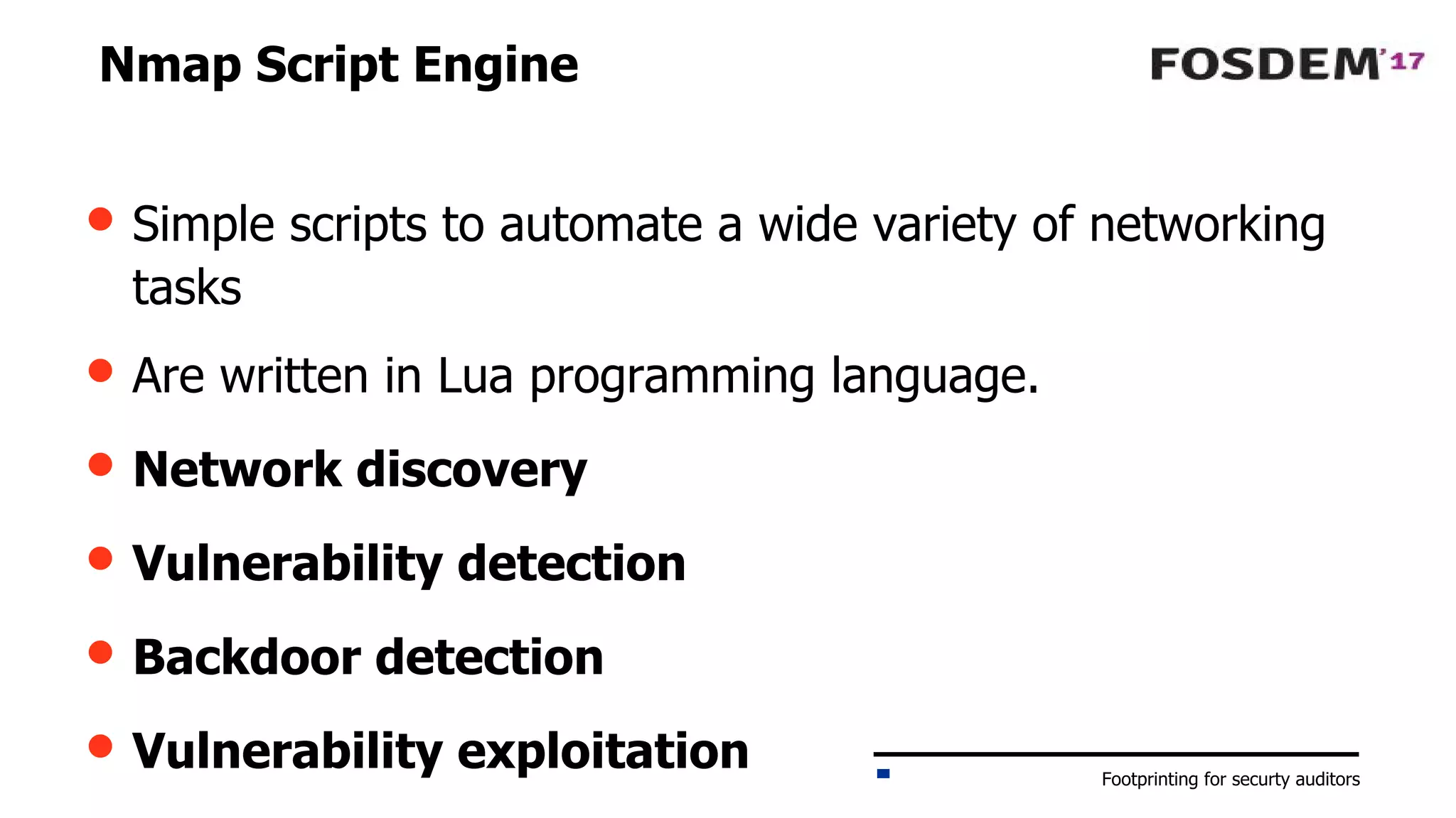 Footprinting tools for security auditors | PPT
