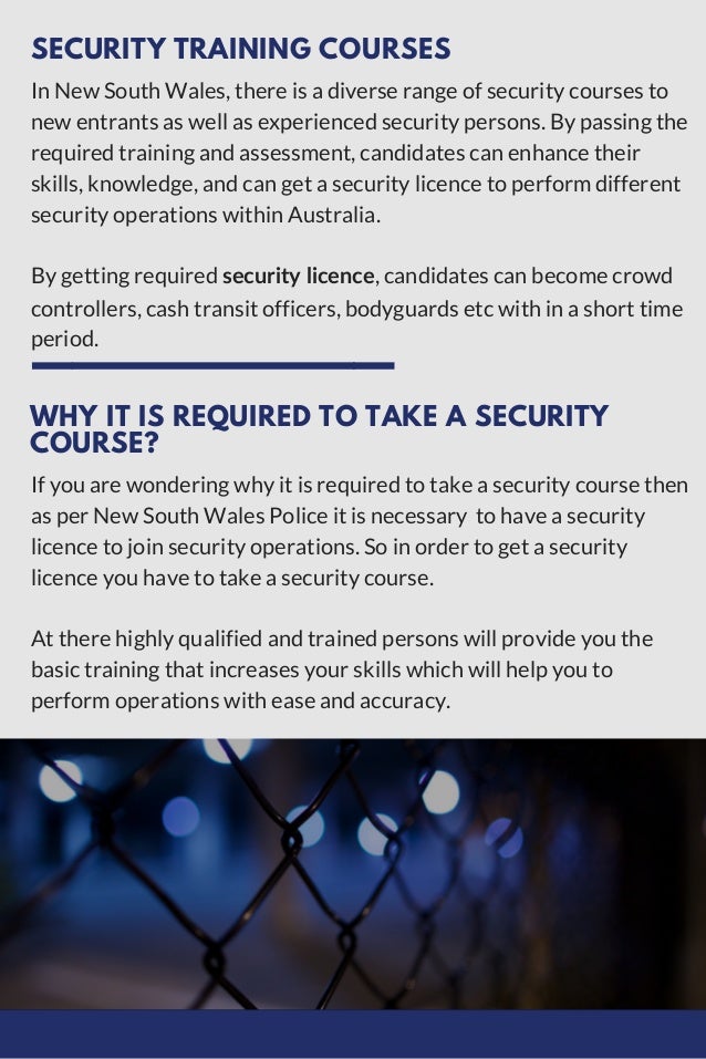 Security Training Courses