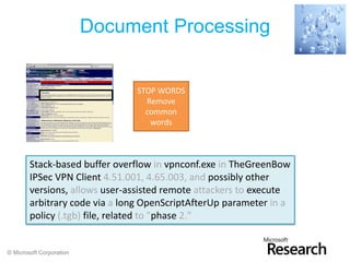 Security trend analysis with CVE topic models | PDF | Databases | Computer Software and Applications