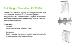 Security Turnstiles Manufacturers In Usa | Ppt