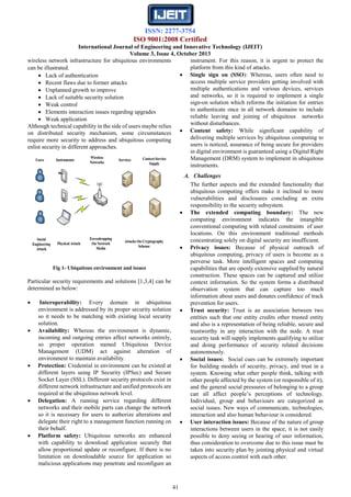Security Attacks And Solutions On Ubiquitous Computing Networks | PDF