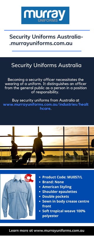 Security Uniforms Australia- .murrayuniforms.com.au | Women\'s ...