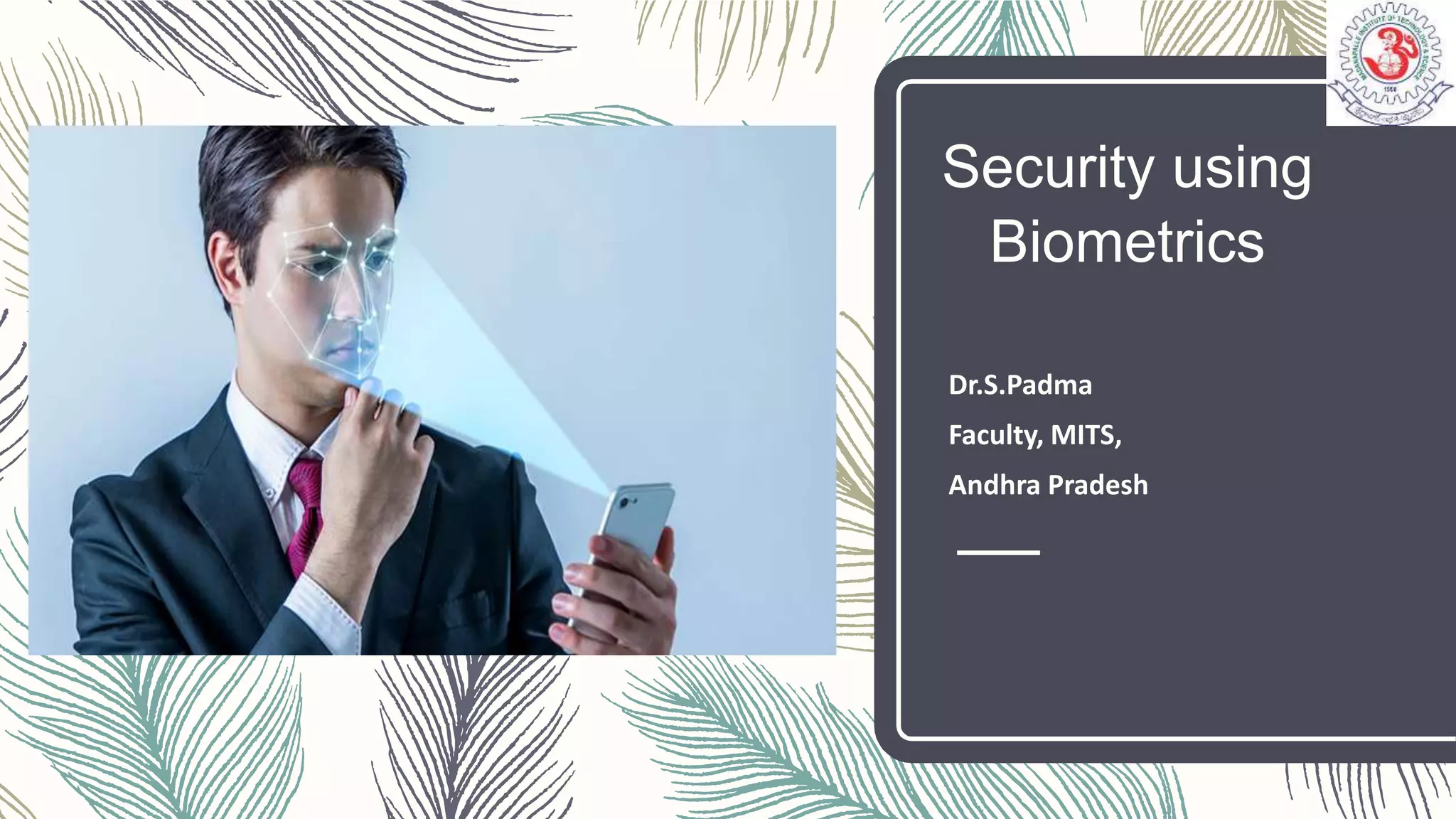 Security Using Biometrics Ppt