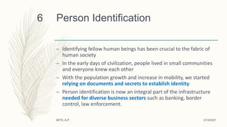 Security using biometrics | PPT