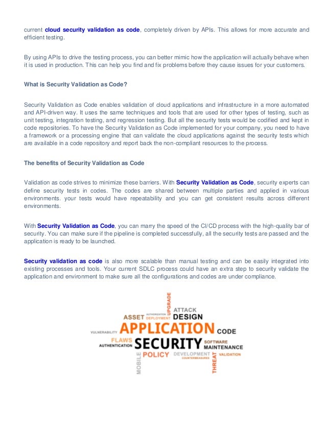 Security Validation As Codepdf