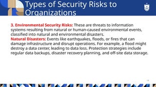 Comprehensive Overview of Organizational Security Risks and Risk ...