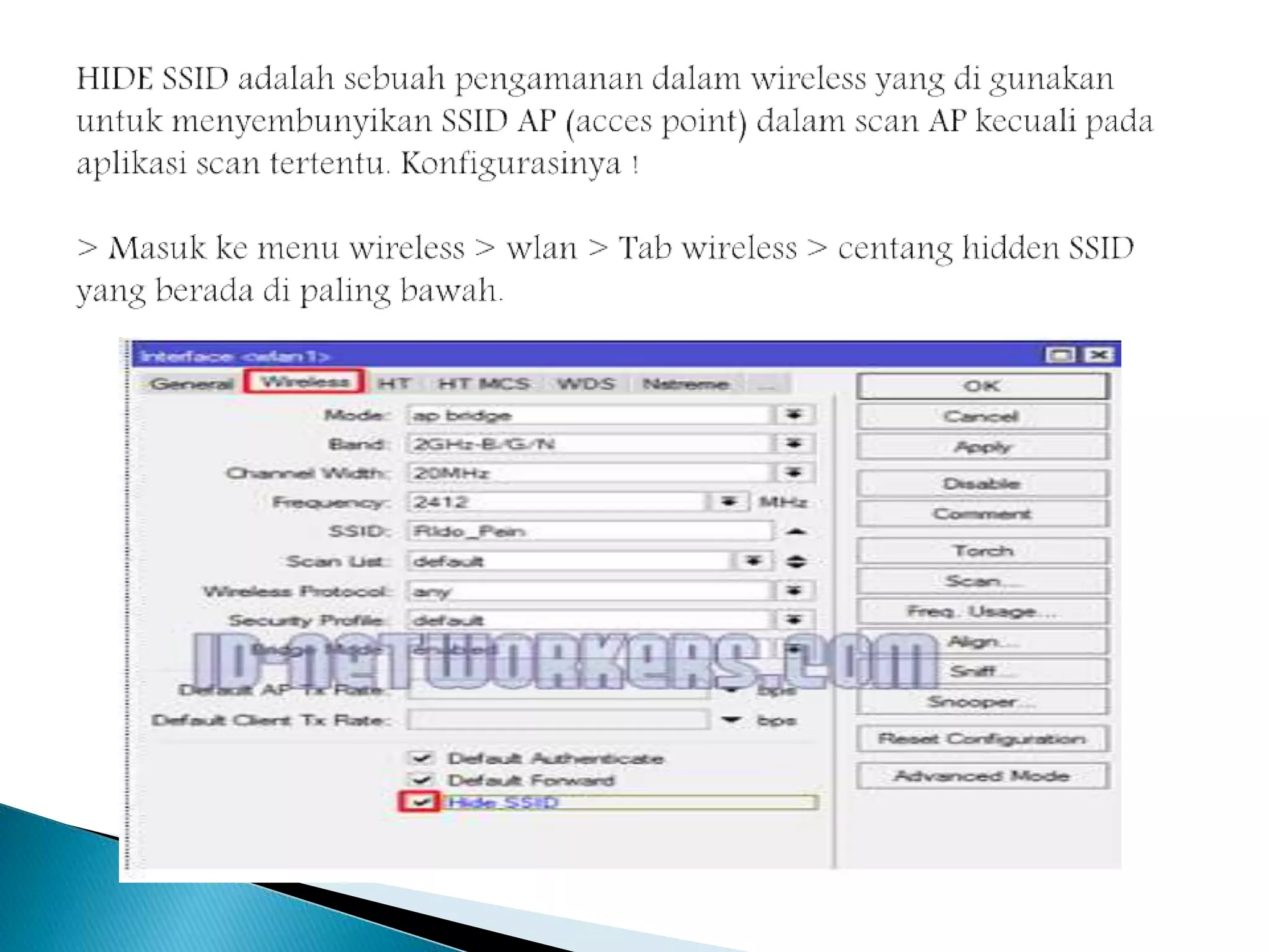 Security wireless mikrotik | PPTX