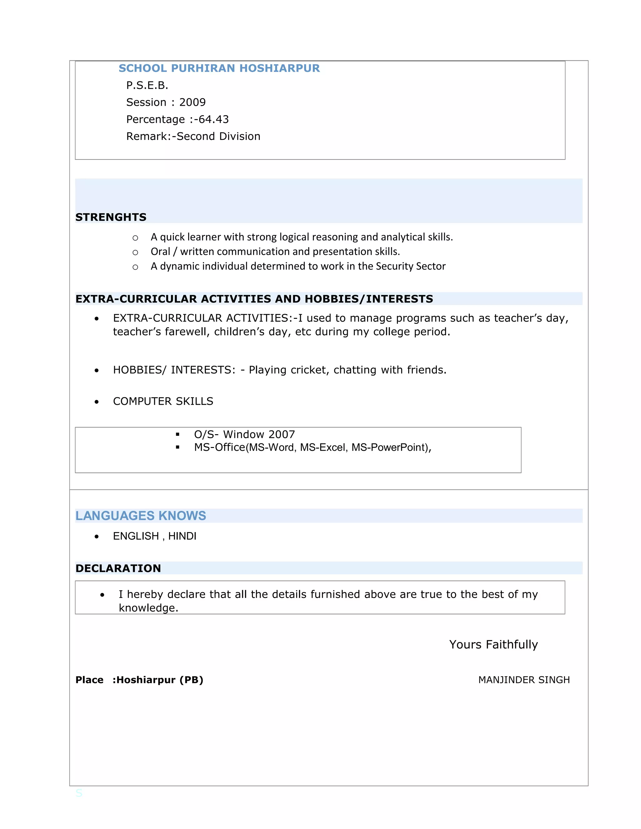 Securty resume | PDF