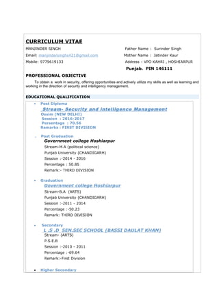 Securty resume | PDF