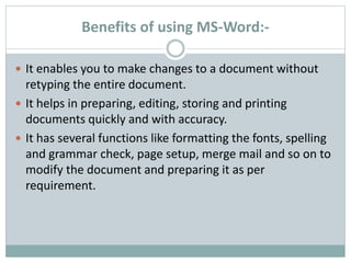 MS Office Automation | PPTX