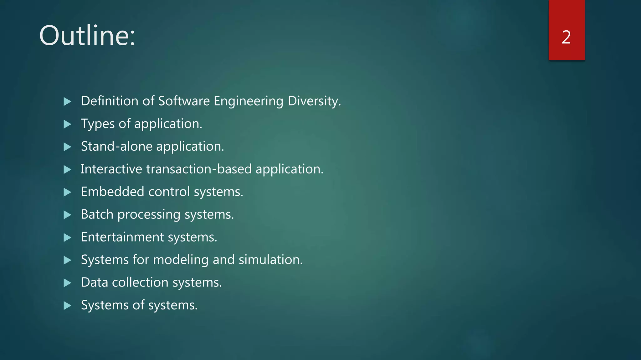 Software Engineering Diversity | PPTX