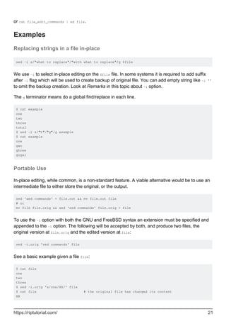 sed.pdf | Operating Systems | Computer Software and Applications