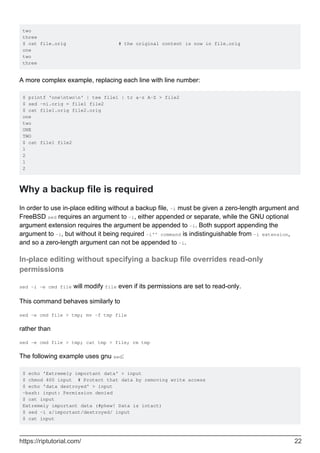 sed.pdf | Operating Systems | Computer Software and Applications