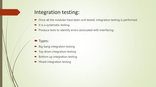 Software testing and types.pptx