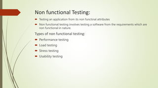 Software testing and types.pptx