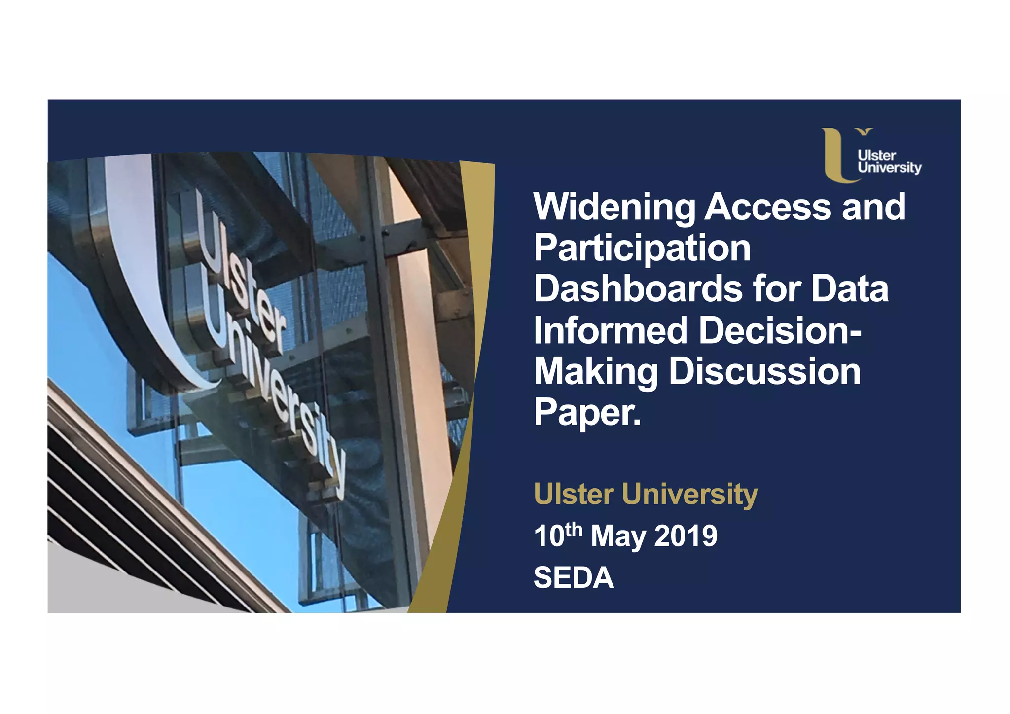 Widening Access and Participation Dashboards for Data Informed Decision ...