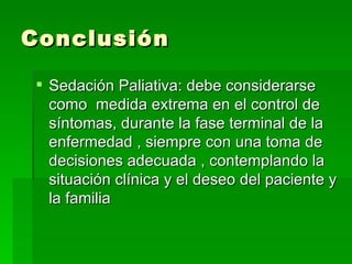 Sedación Paliativa | PPT