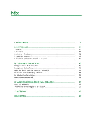 Sedacion paliativa terminal | PDF