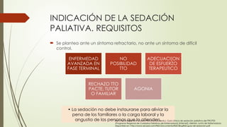 SEDACION PALIATIVA CUIDADOS PALIATIVOS ADULTO | PPTX