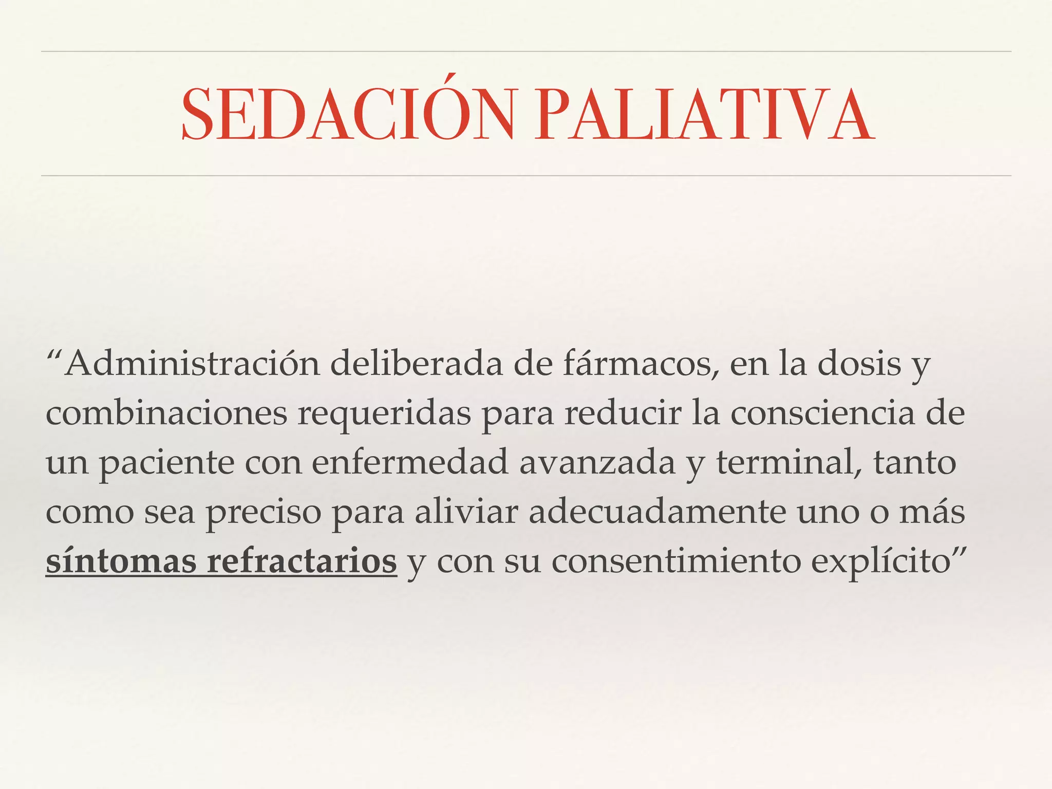 Sedación Paliativa en Urgencias | PDF