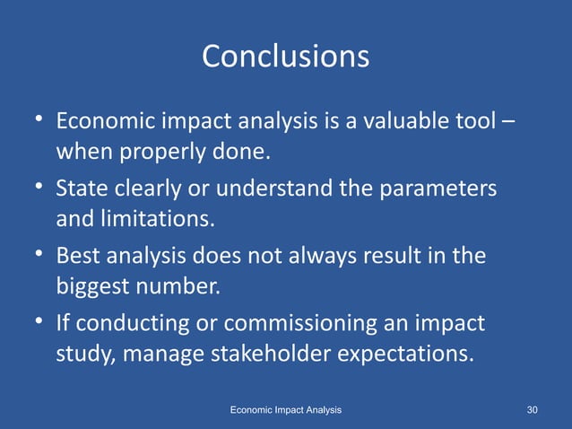 The Basics Of Economic Impact Analysis the-basics-of-economic-impact-analysis