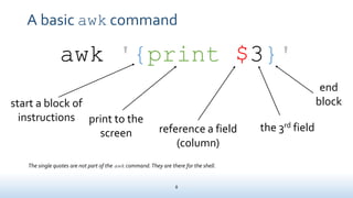 sed and awk | PPTX