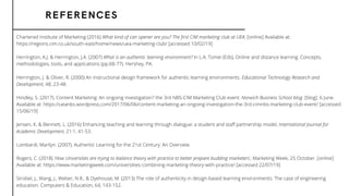 Developing authentic learning experiences | PPT