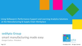 SedApta automotive case study | PPT