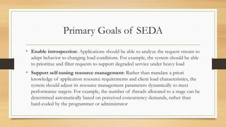 Seda(staged event driven architecture) | PPTX