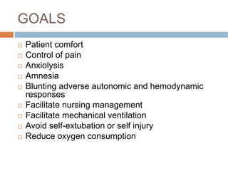 SEDATION and ANALGESIA in the PICU – Bijapur – Dr. Anand Bhutada | PDF