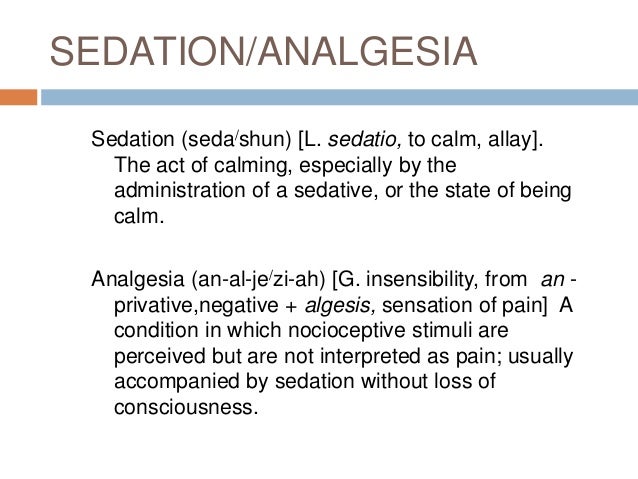 SEDATION and ANALGESIA in the PICU – Bijapur – Dr. Anand Bhutada