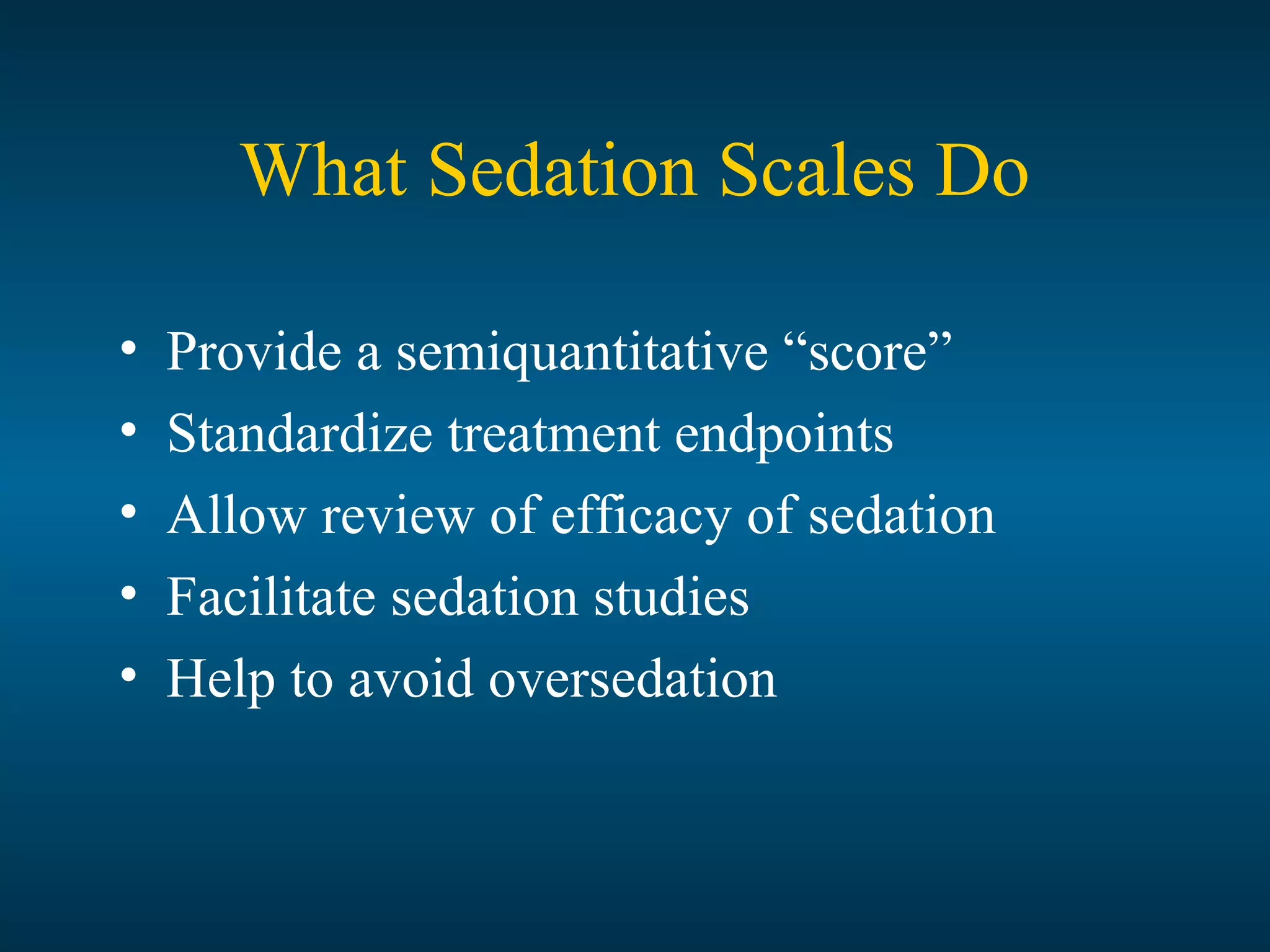 Sedation analgesia in icu | PPT