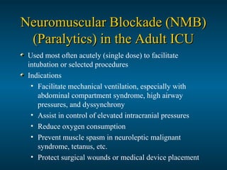 Sedation analgesia in icu | PPT