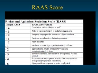 Sedation analgesia in icu | PPT