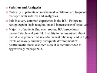 Sedation and analgesia | PPTX | First Aid | Injuries