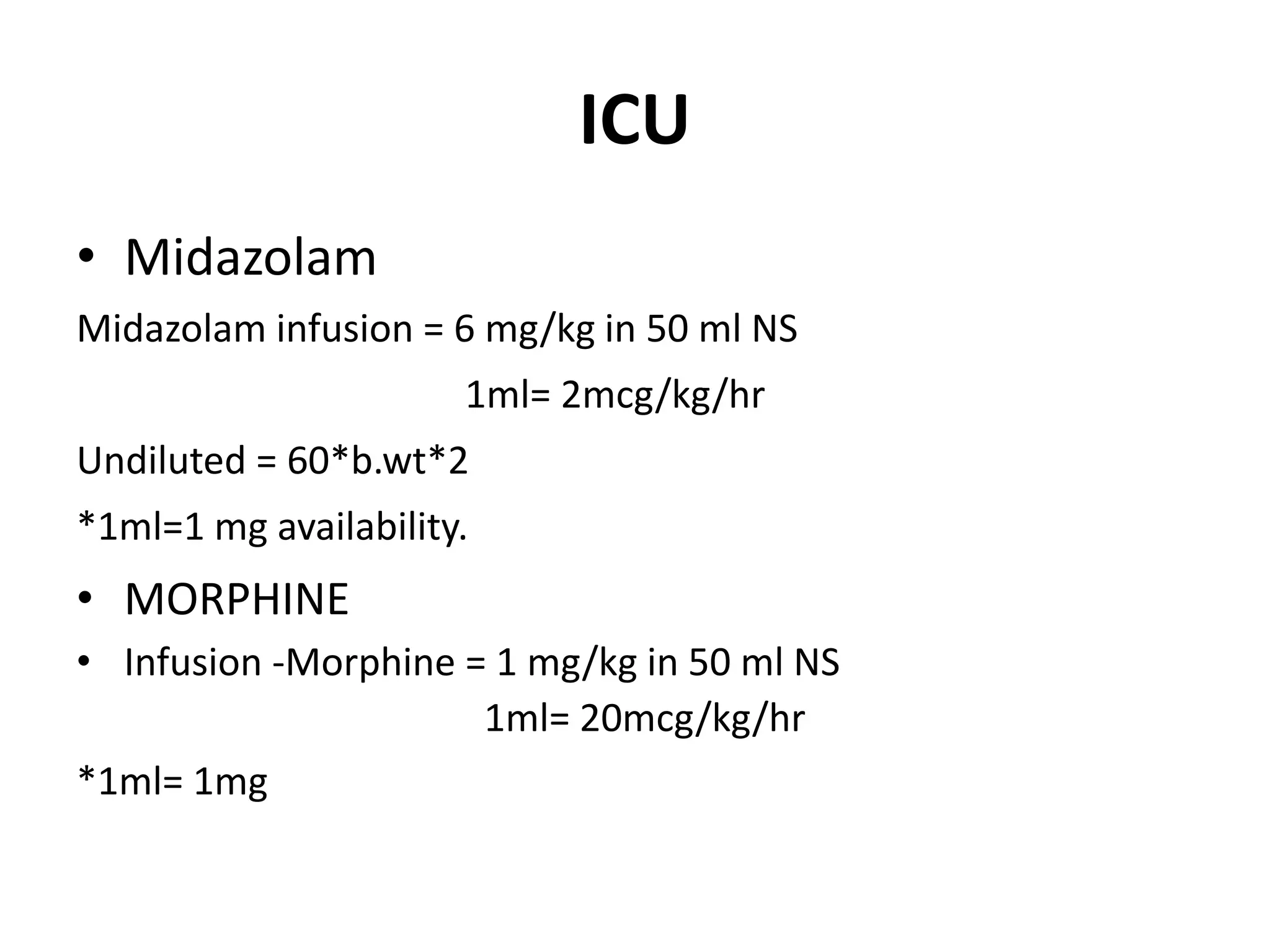Sedation and analgesia in picu | PPTX