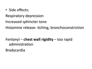 Sedation and analgesia in picu | PPTX