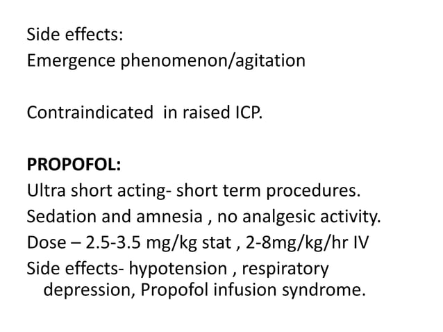 Sedation and analgesia in picu | PPTX