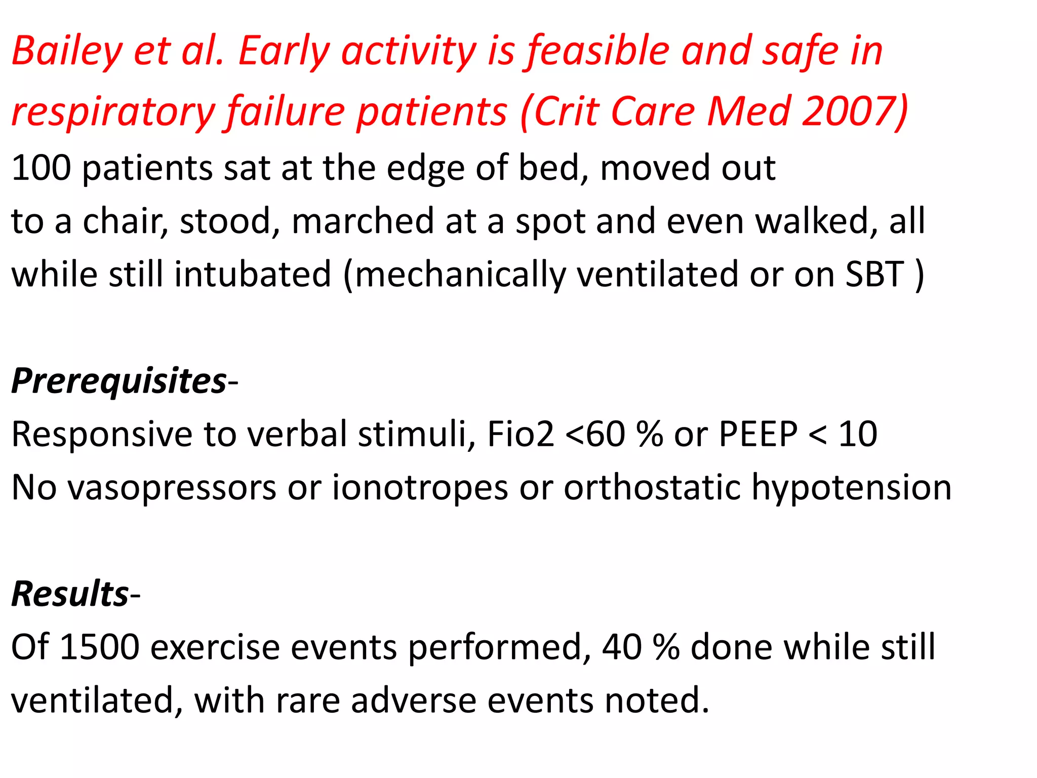 Sedation and mobility in ICU | PPTX