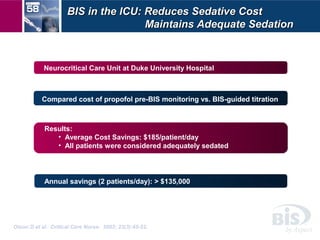 Sedation BIS monitorage | PPT