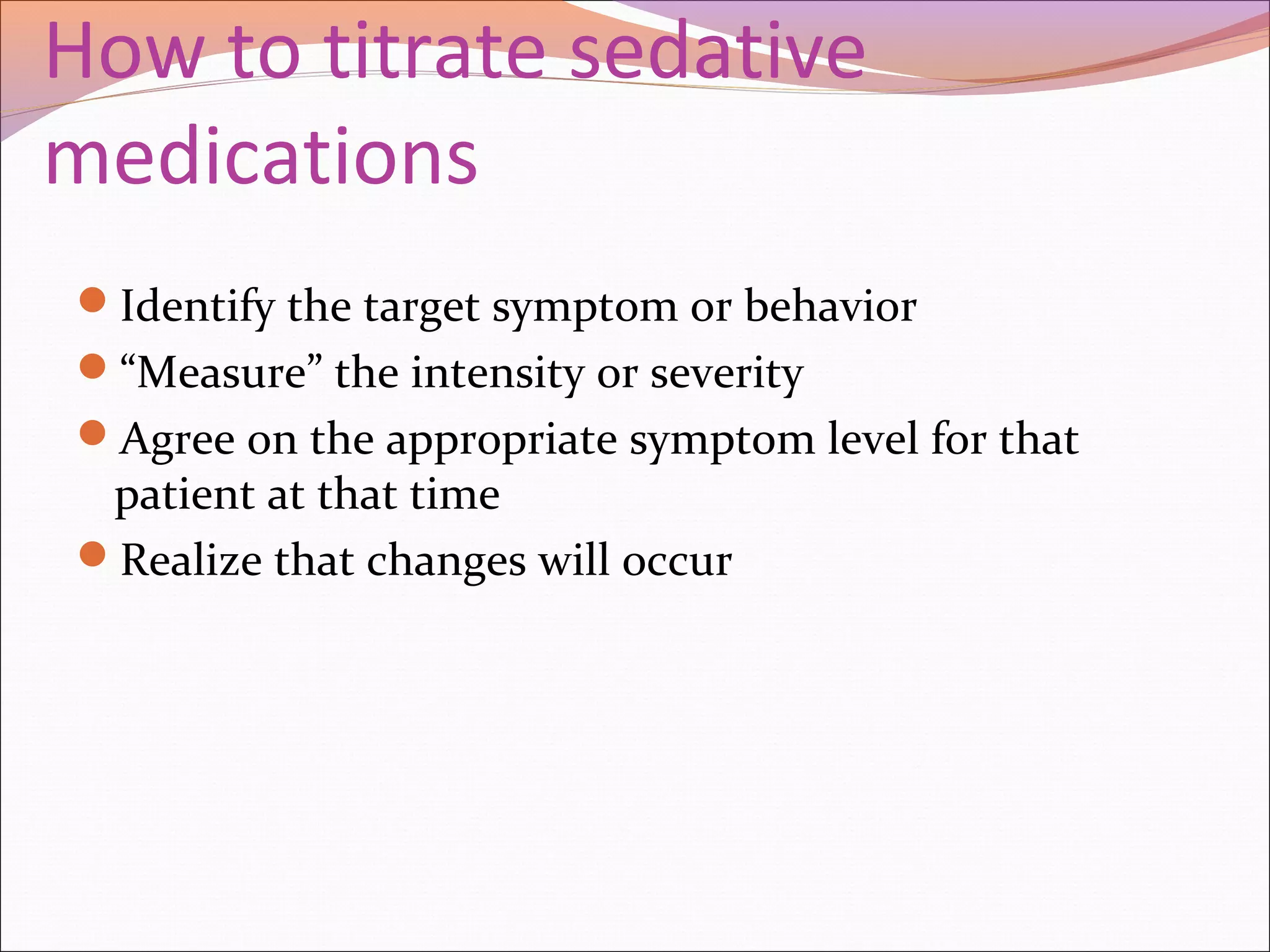 Art of sedation in icu | PPT