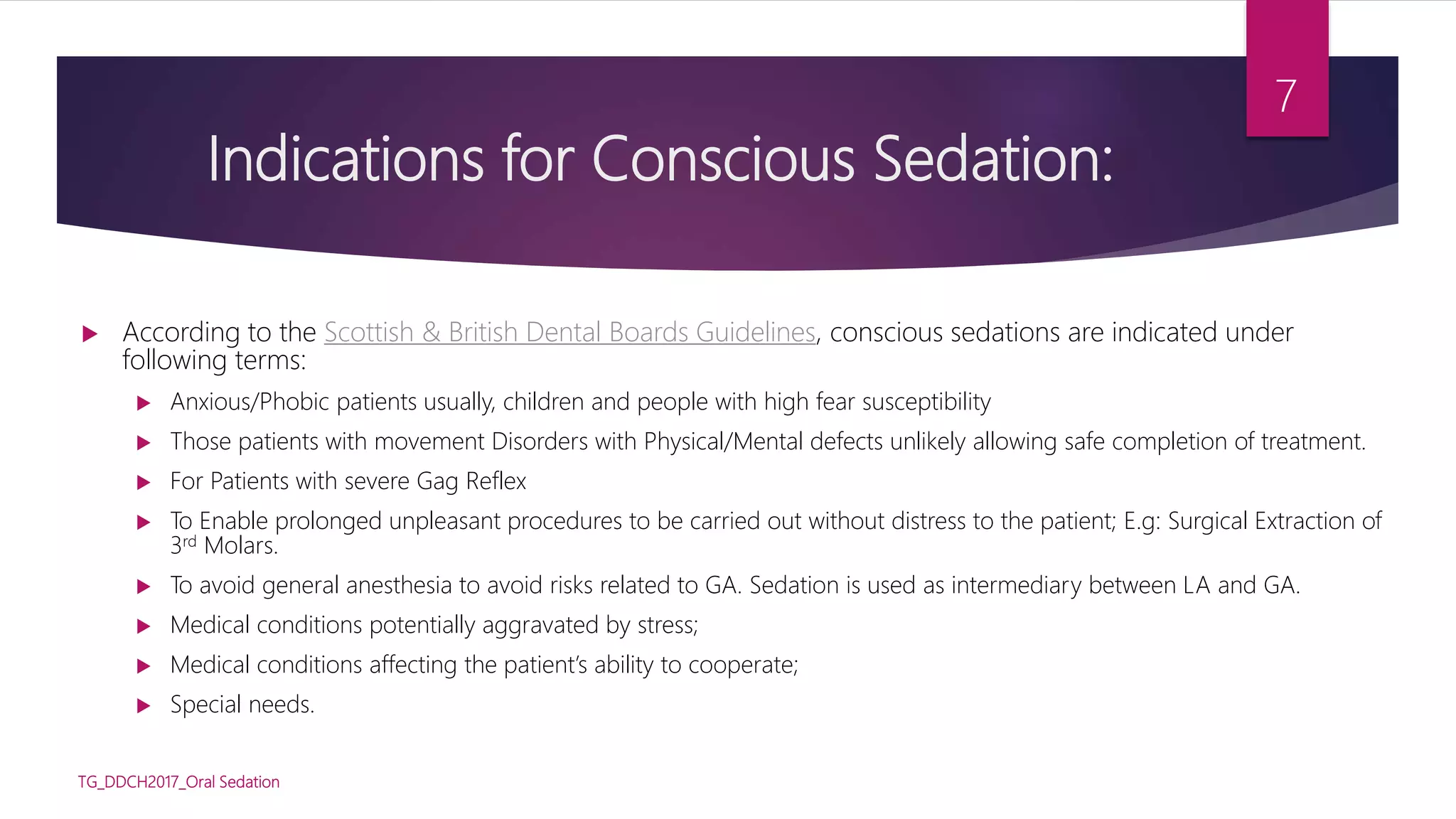 Conscious Sedation in Dental Practice | PPTX