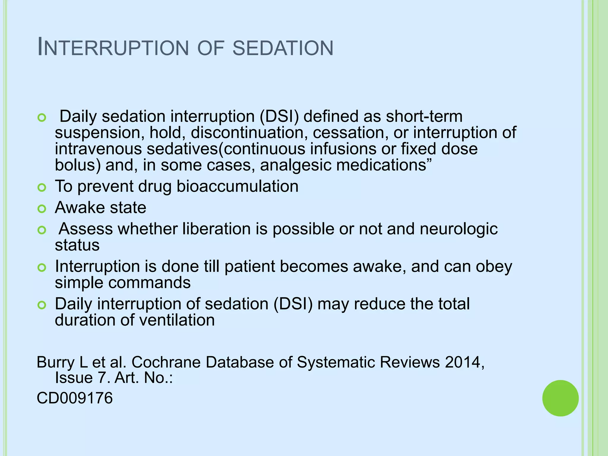 Sedation in icu | PPTX